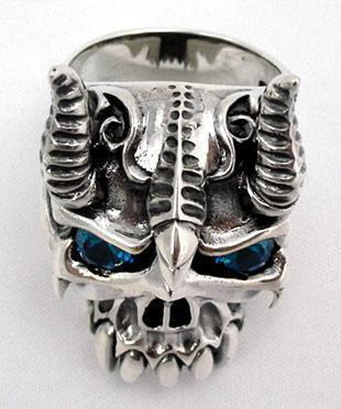 Bison Ring Horn Ring Bison Skull Ring Devil Ring Demon - Etsy