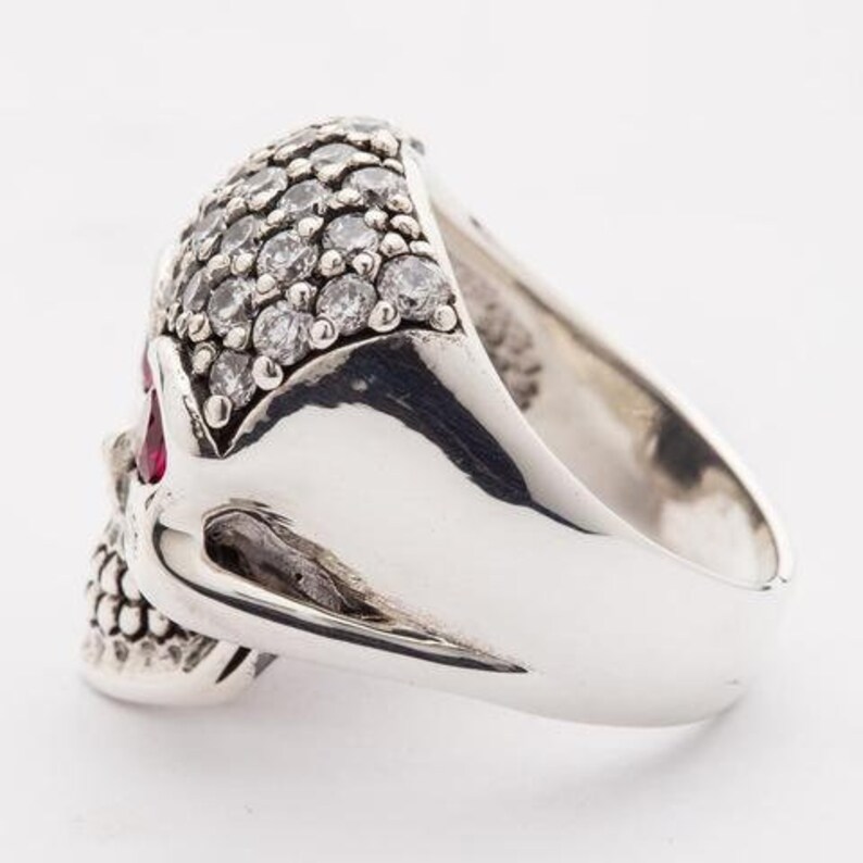 Diamond Bling Skull Ring Sparkling Crystal Skull Ring - Etsy