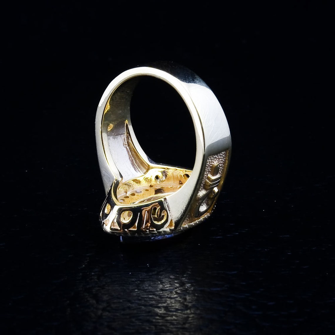 Gold Bishop Women's Ring Marquise Amethyst Ladies Ring | Etsy