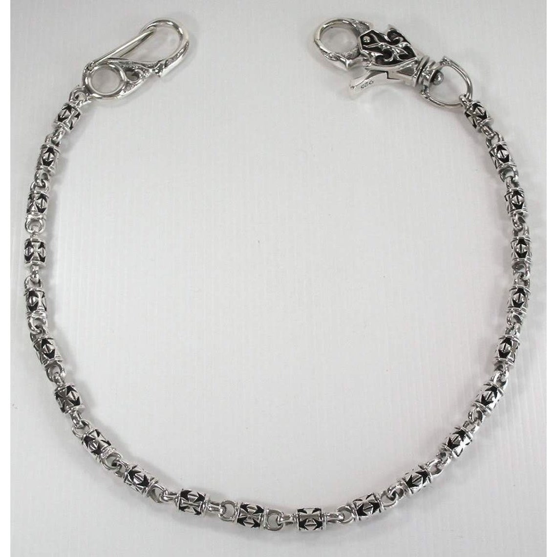 Wallet Chain Sterling Silver Wallet Chain Maltese Cross | Etsy