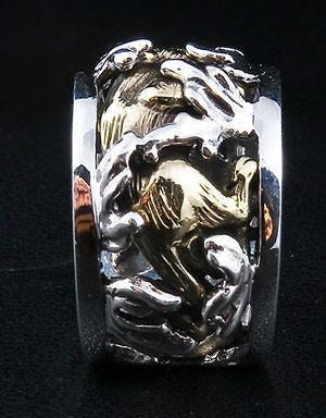 Japanese Tiger Ring Yllow Gold Ring Sterling Silver Ring | Etsy