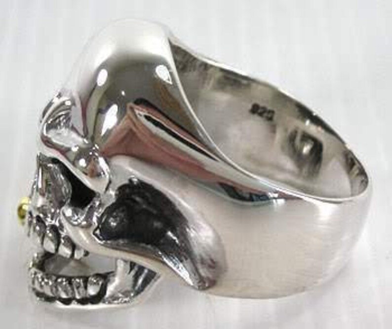 Sterling Silver Skull Ring Men's Silver Ring Silver | Etsy