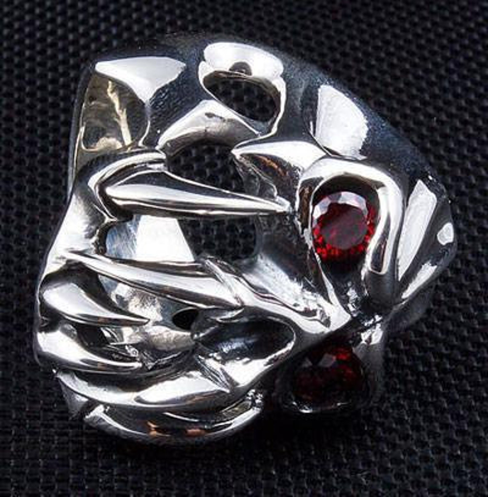 Red Eyes Devil Ring Fang Ring Gothic Ring Men's Ring - Etsy