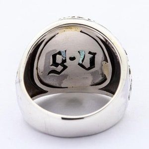 Union Jack Flag Ring, Sterling Silver Mystic Quartz Men's Ring, UK ...