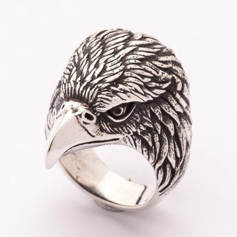 American Eagle Ring Harley Ring Hawk Ring Sterling Silver - Etsy