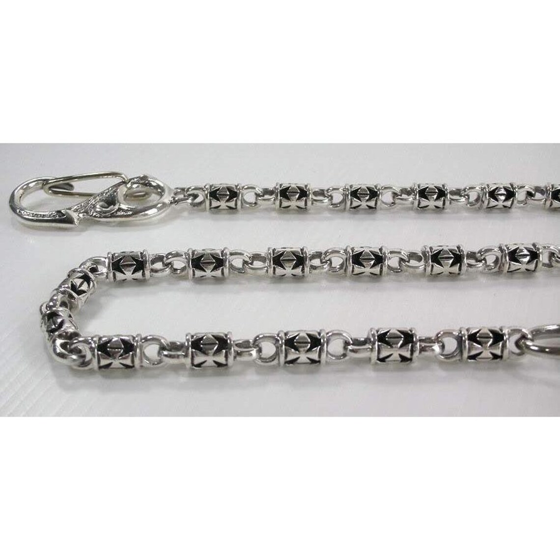 Wallet Chain Sterling Silver Wallet Chain Maltese Cross | Etsy