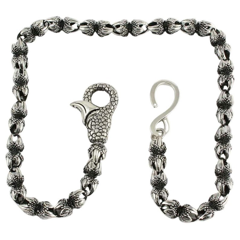 Sterling Silver Claw of Dragon Wallet Chain - Etsy