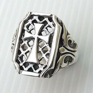 Handmade Silver Ring, Silver Cross Ring, 925 Sterling Silver Ring ...