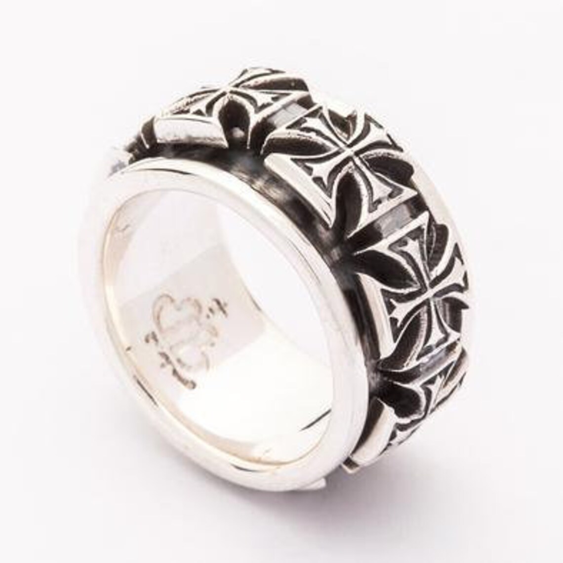 Men's Spin Ring 925 Sterling Silver Spinner Ring Silver | Etsy