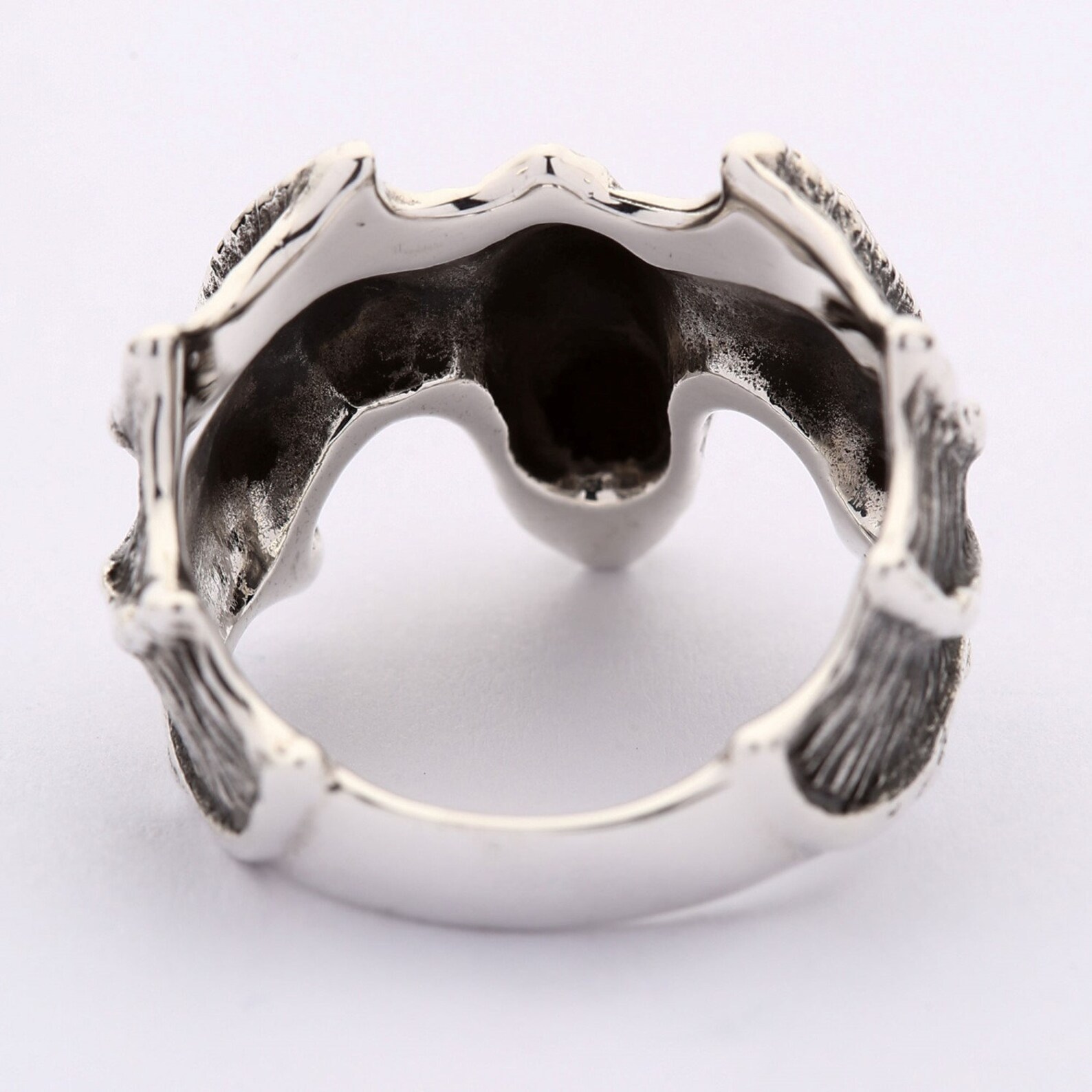 Bat Ring Sterling Silver Animal Ring Wings Ring Vampire | Etsy