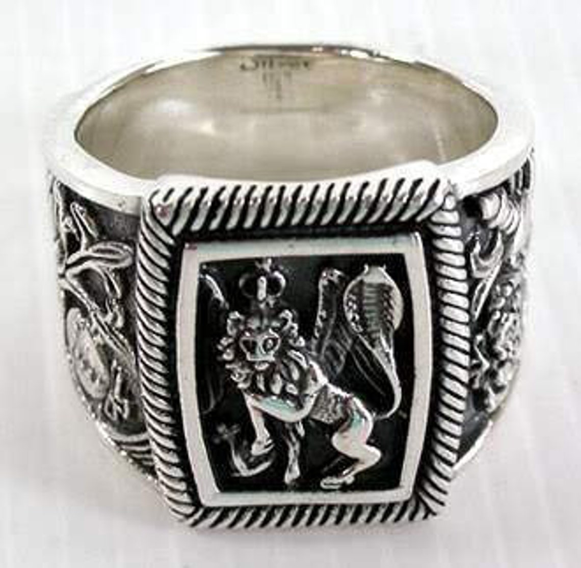 Celtic Ring Silver Lion Ring Rampant Ring Medieval Ring - Etsy