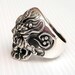 Red Eye Cyborg Skull Ring Sterling Silver Men's Ring - Etsy