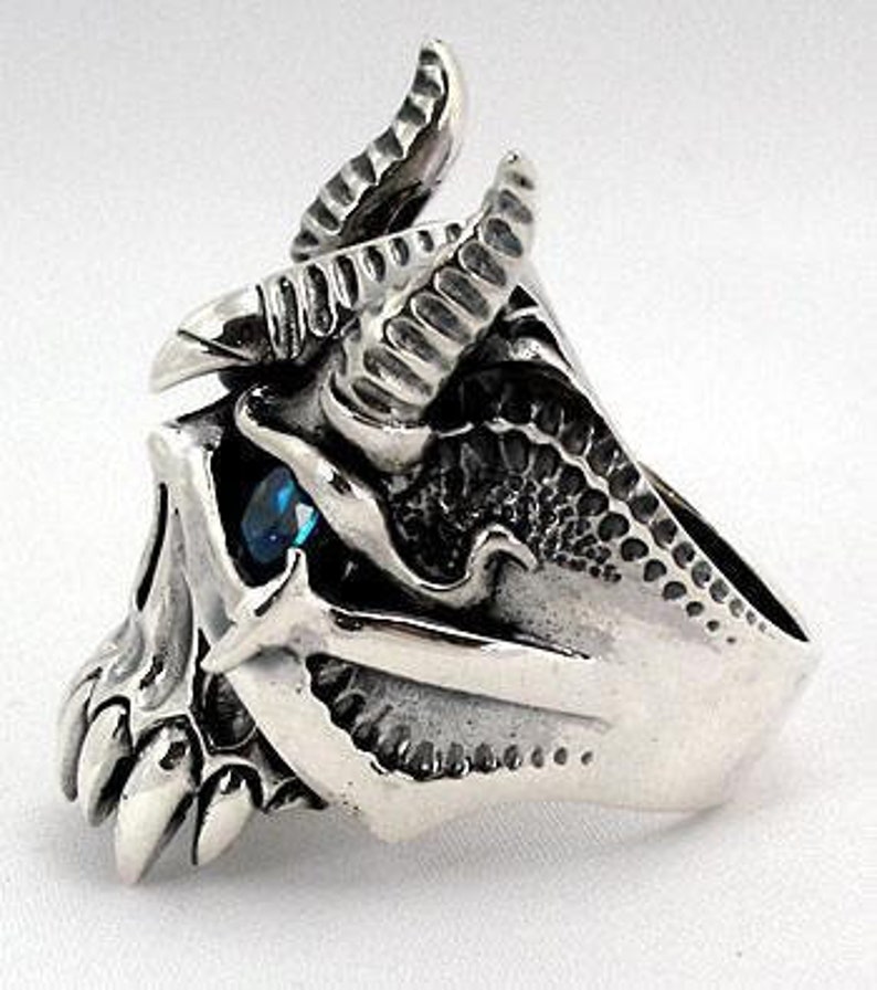 Bison Ring Horn Ring Bison Skull Ring Devil Ring Demon - Etsy