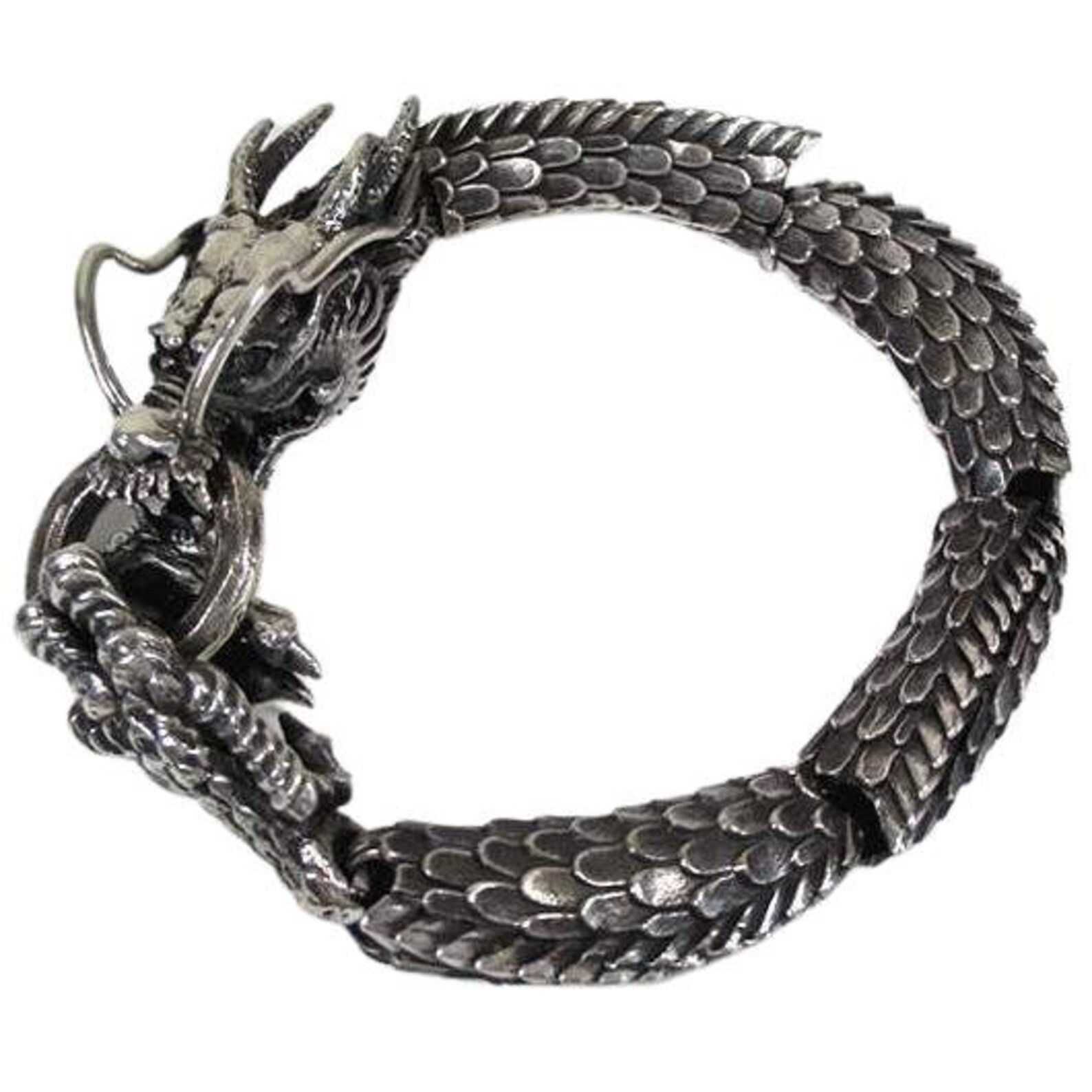 Japanese Dragon Sterling Silver Bracelet - Etsy