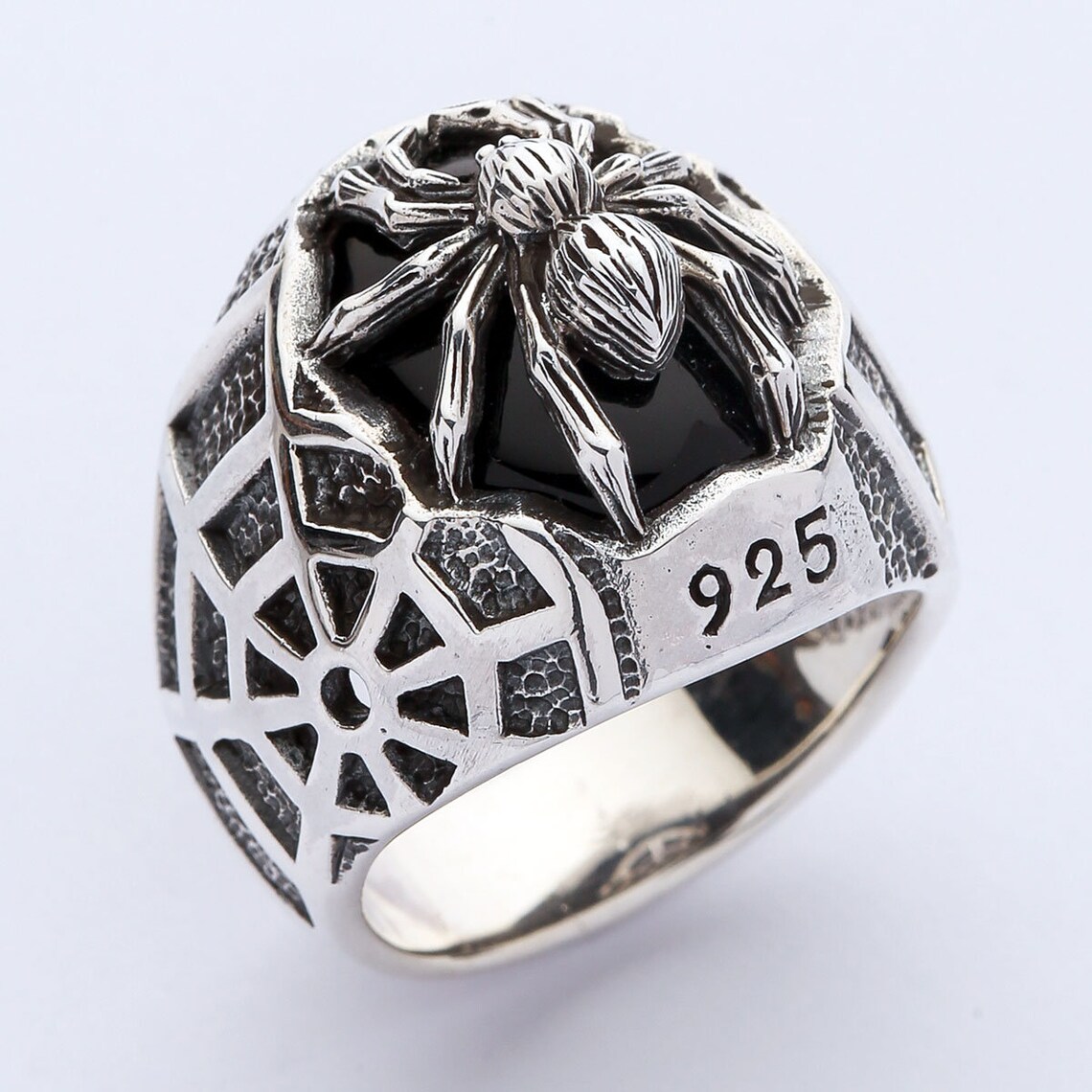 Spider Ring Silver Gothic Ring Animal Ring 925 Sterling - Etsy