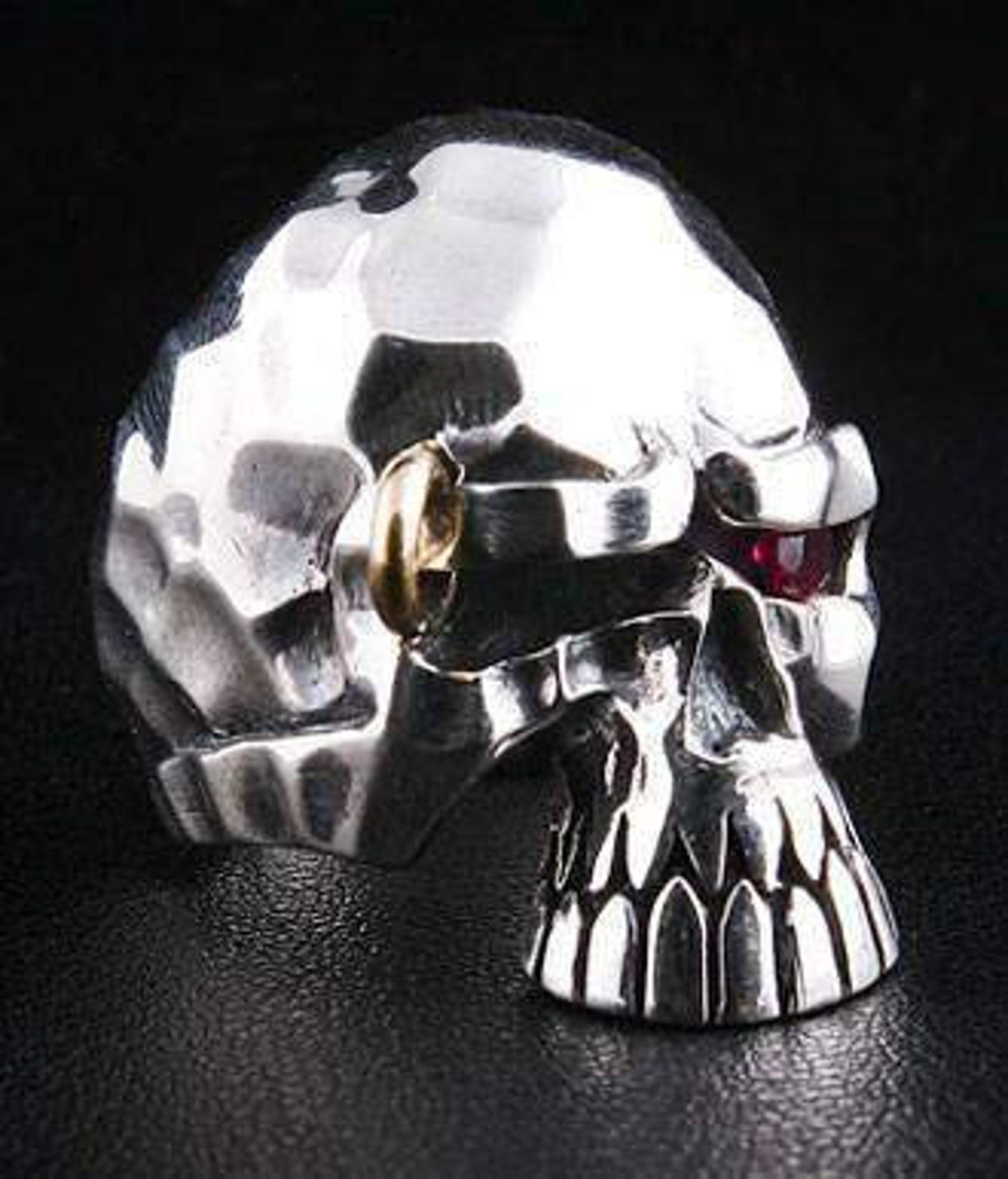 Skull Ring Pierce Skull Punk Ring Gothic Ring Biker Ring | Etsy