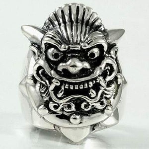 Japanese Mask Ring Demon Ring Devil Ring Devil Mask Demon | Etsy