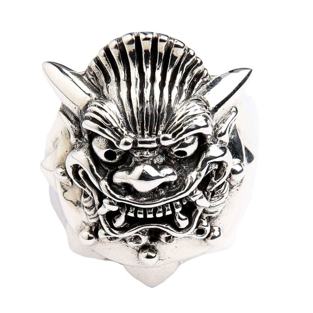 Japanese Mask Ring, Demon Ring, Devil Ring, Devil Mask, Demon Mask ...