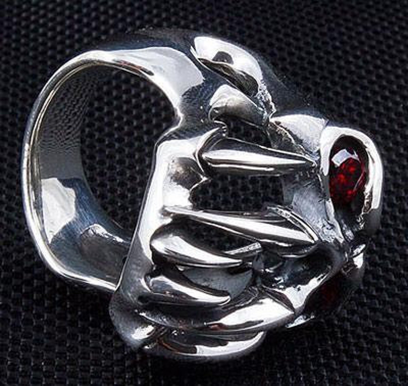 Red Eyes Devil Ring Fang Ring Gothic Ring Men's Ring - Etsy