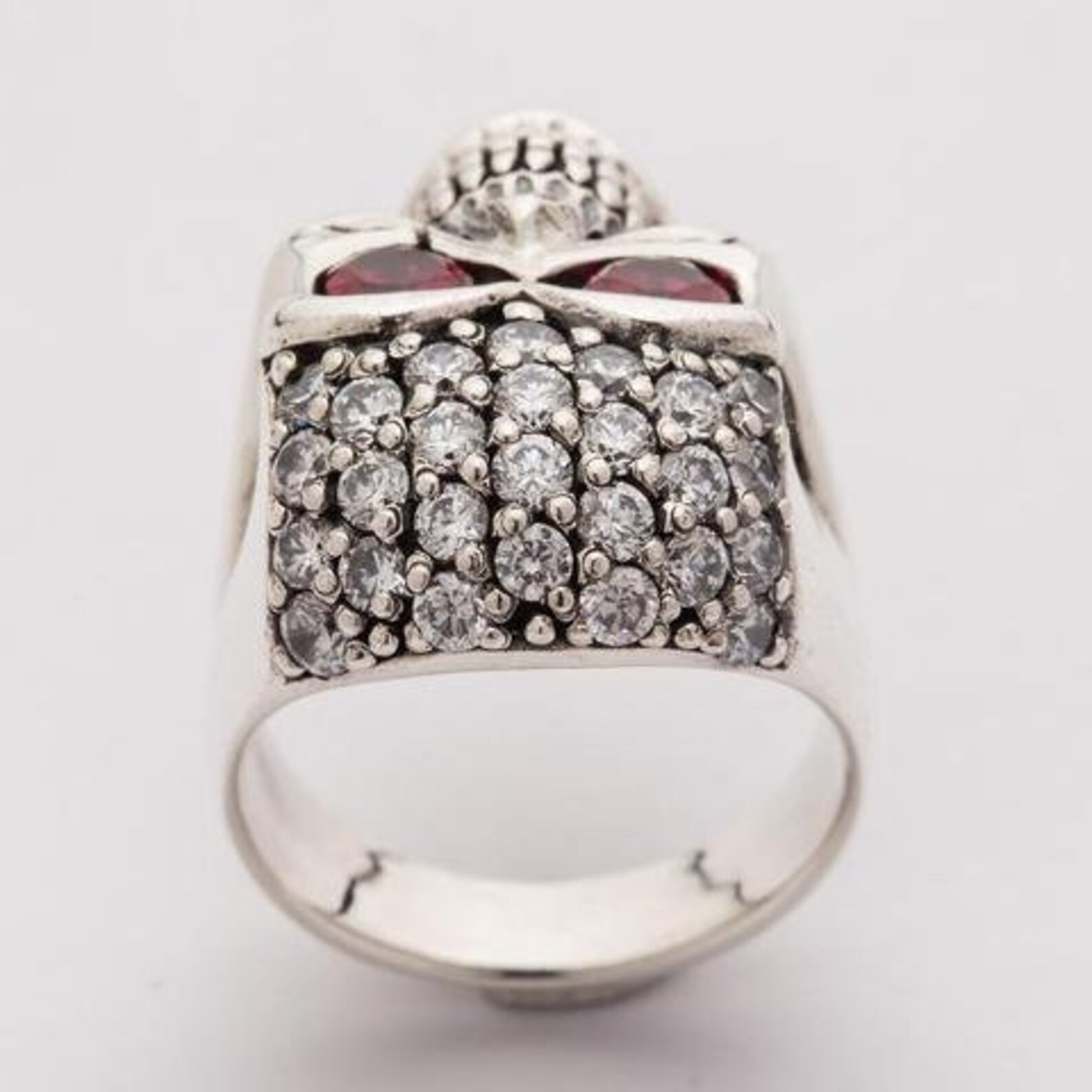 Diamond Bling Skull Ring Sparkling Crystal Skull Ring - Etsy