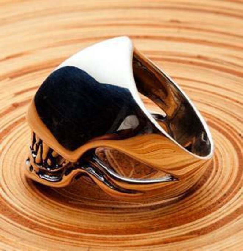 Alien Ring Silver Devil Ring Vampire Ring Silver Men's - Etsy