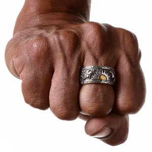 Silver Indian Ring, 925 Sterling Silver Band Ring, Men's Band Ring by ...