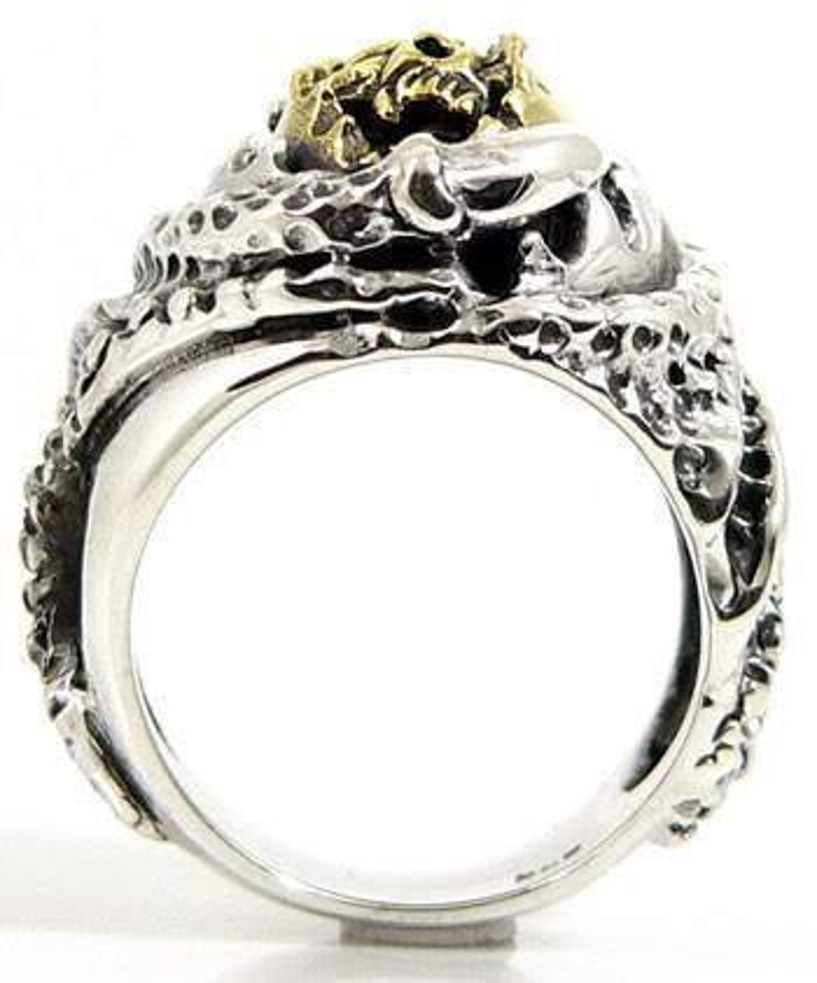 Grim Reaper Ring Gold Skull Ring Gothic Ring 925 Sterling | Etsy