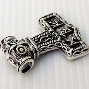 Owl Pendant Owl Necklace Owl Futhark Runes Hammer Pendant - Etsy