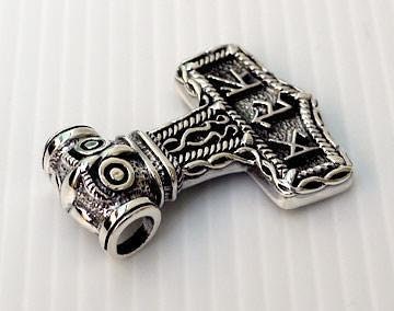 Owl Pendant Owl Necklace Owl Futhark Runes Hammer Pendant | Etsy