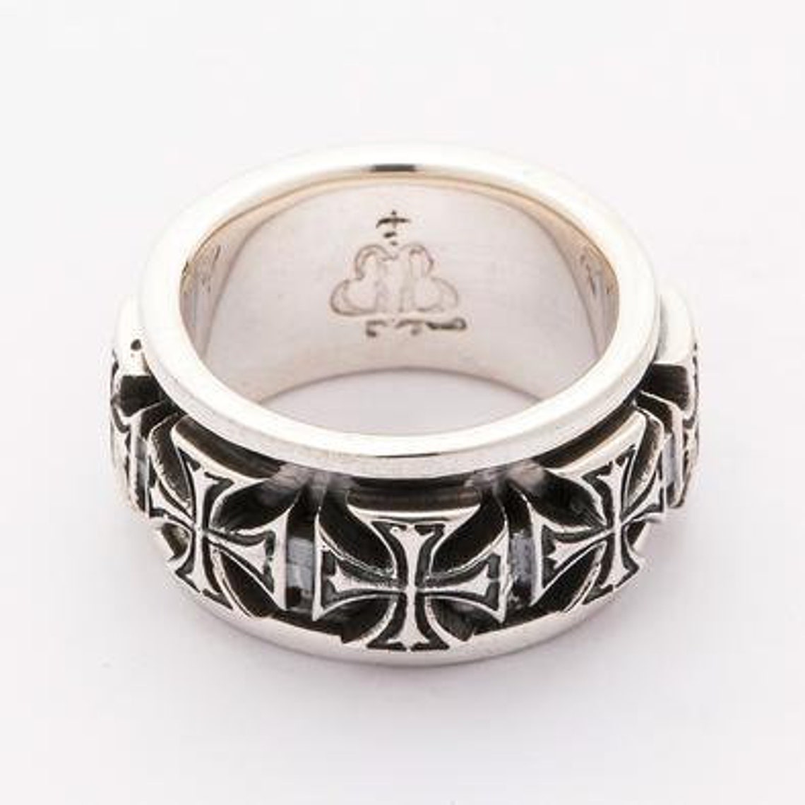 Men's Spin Ring 925 Sterling Silver Spinner Ring Silver | Etsy