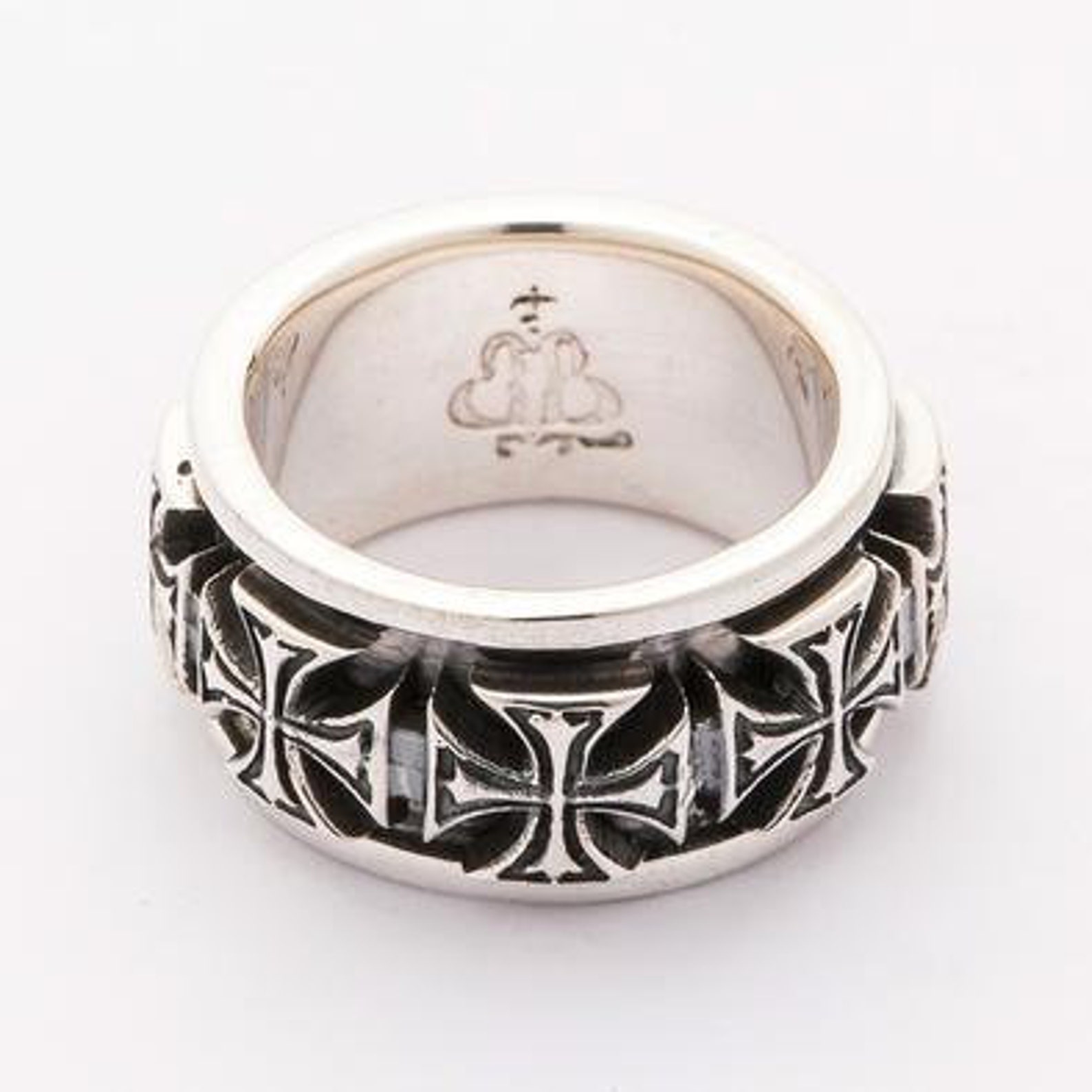 Men's Spin Ring 925 Sterling Silver Spinner Ring Silver | Etsy