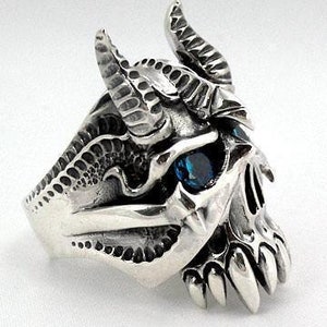 Bison Ring Horn Ring Bison Skull Ring Devil Ring Demon - Etsy