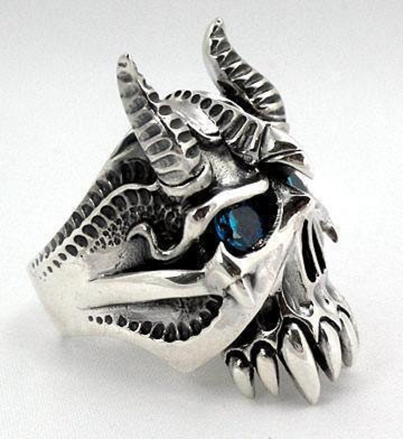 Bison Ring Horn Ring Bison Skull Ring Devil Ring Demon - Etsy