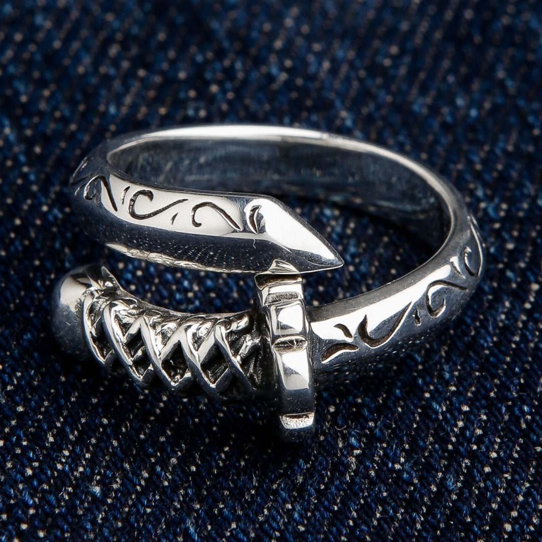 Japanese Sword Ring, Samurai Sword, Cool & Unique Band Men's Ring ...