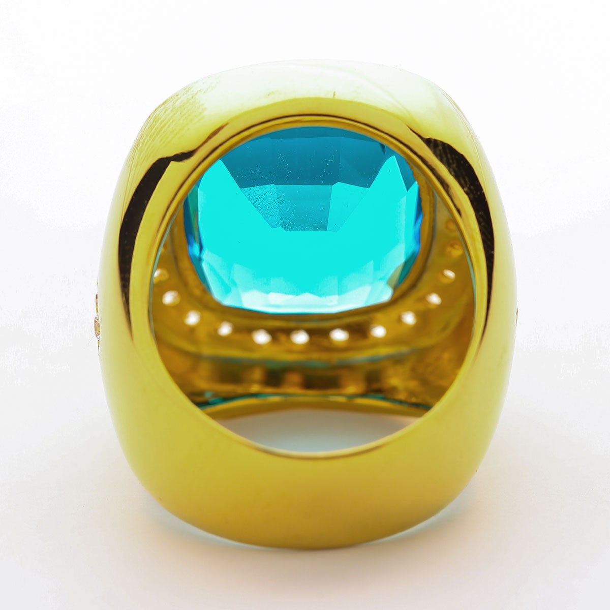 Huge Natural Blue Topaz Men's Ring Blue Topaz 21 Cts With | Etsy