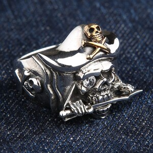 Pirate Ring, Jack Sparrow Ring, Rock and Roll Rings, Skull Crossbones ...