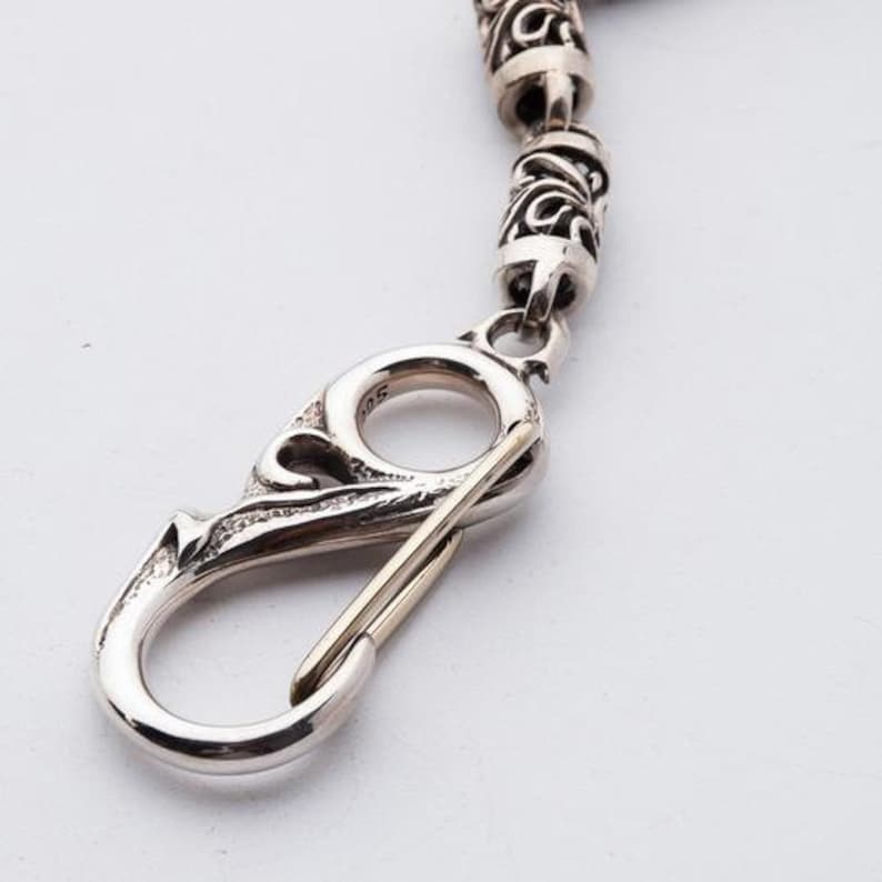Sterling Silver Wallet Chain Custom Biker Chain for Wallet - Etsy