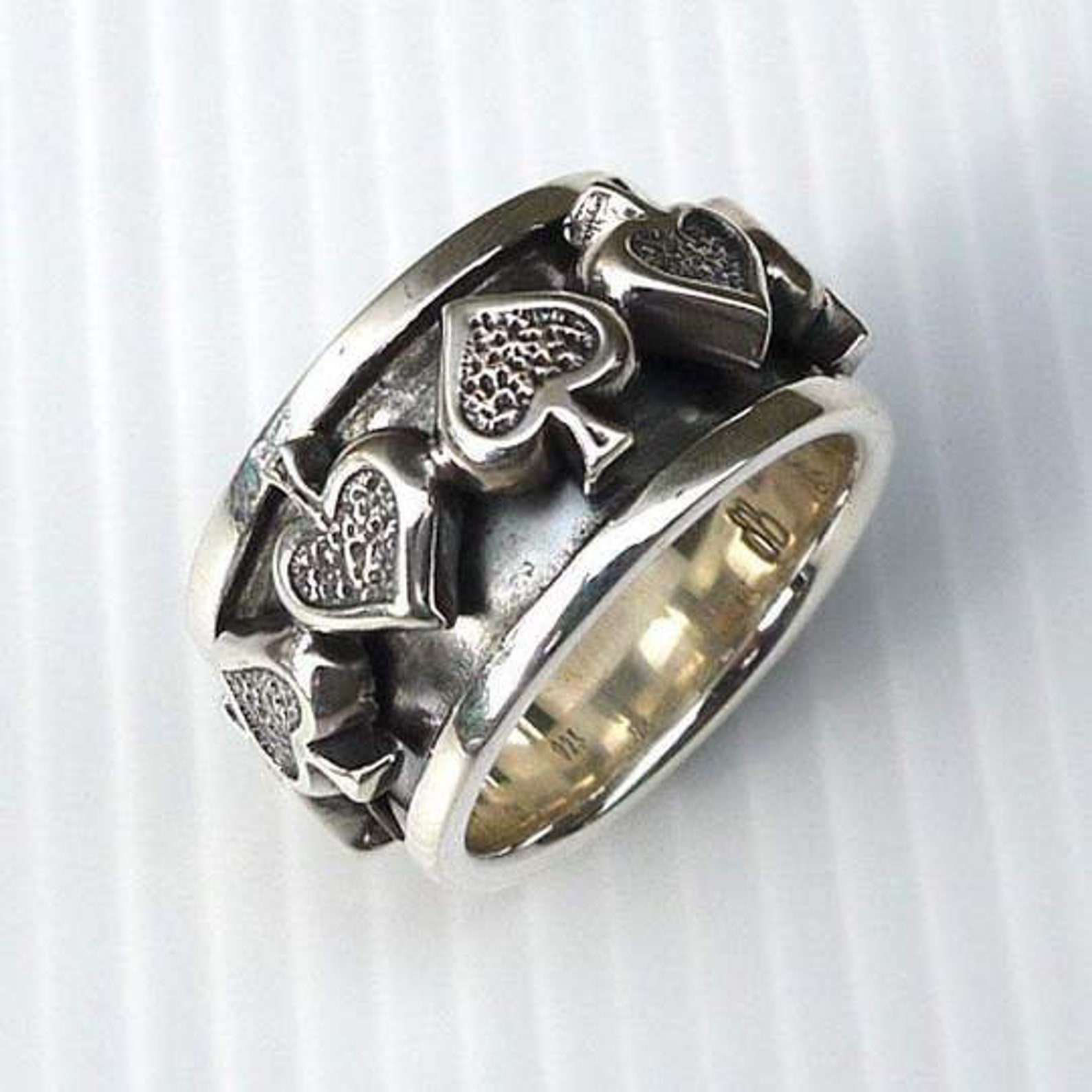 Men's Spin Ring 925 Sterling Silver Spinner Ring Silver - Etsy