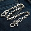 Silver Wallet Chain, Tribal Biker Flame Wallet Chain, Sterling Silver ...