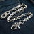 Silver Wallet Chain, Tribal Biker Flame Wallet Chain, Sterling Silver ...