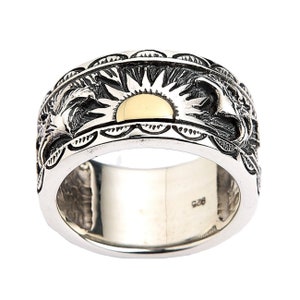 Silver Indian Ring, 925 Sterling Silver Band Ring, Men's Band Ring by ...