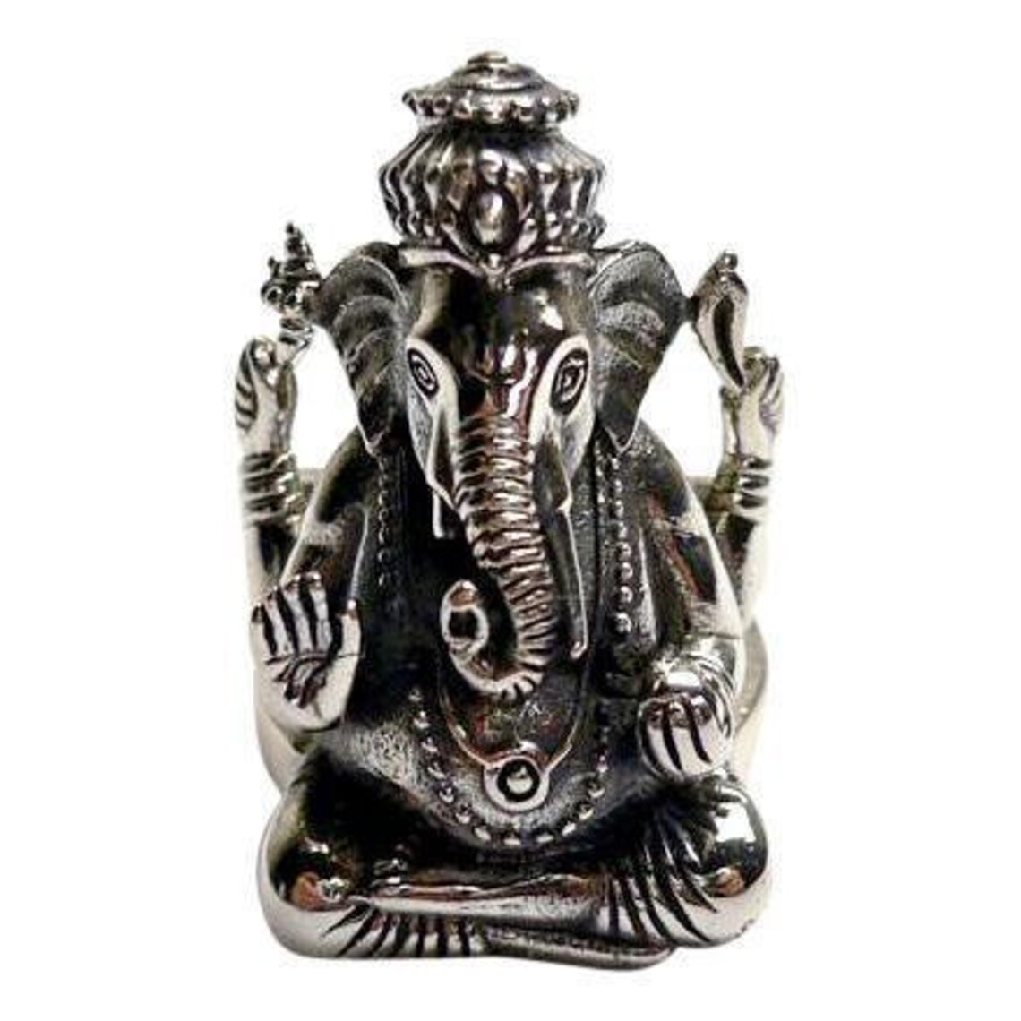 Ganesh Ring Sterling Silver Ganesha Ring Hindu Ring Amulet - Etsy
