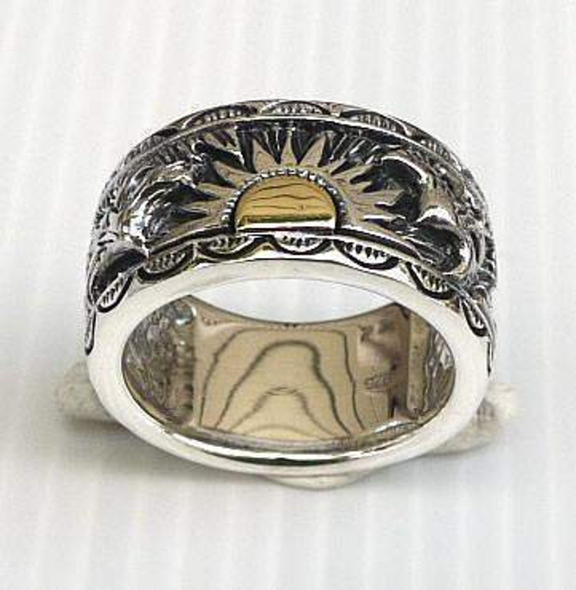 Silver Indian Ring 925 Sterling Silver Band Ring Men's - Etsy