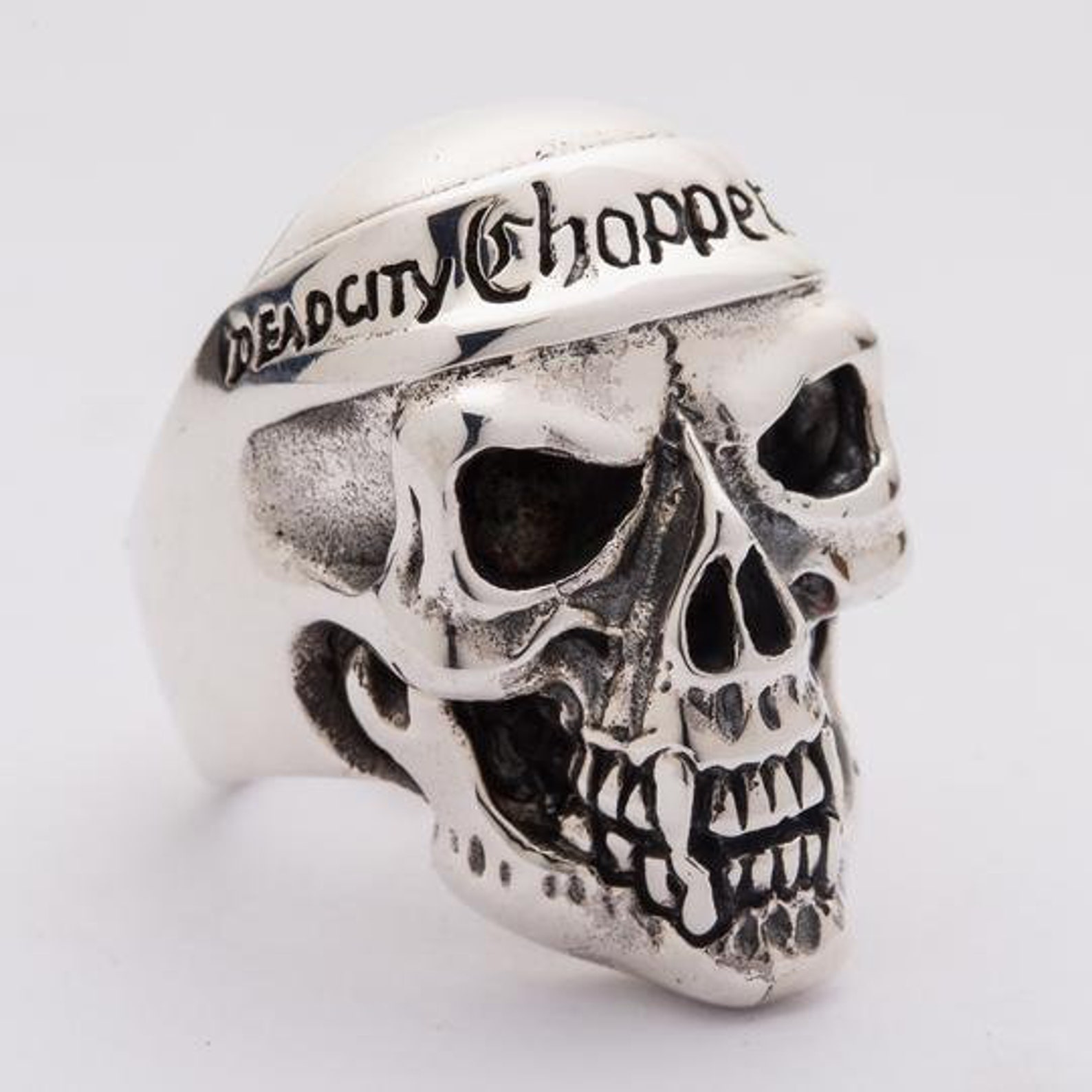 Devil Ring Biker Ring Skull Ring Gothic Ring Motorcycle - Etsy