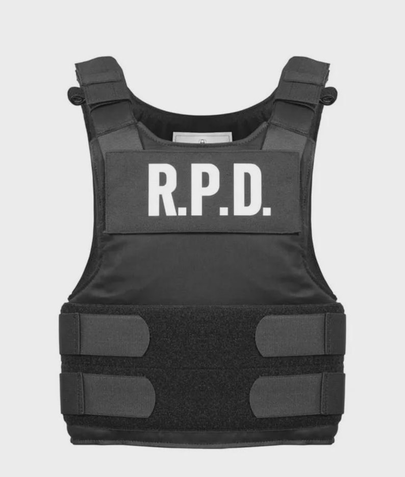 RPD Tactical Vest Inspired Police Cosplay Armor | Black Combat Vest ...