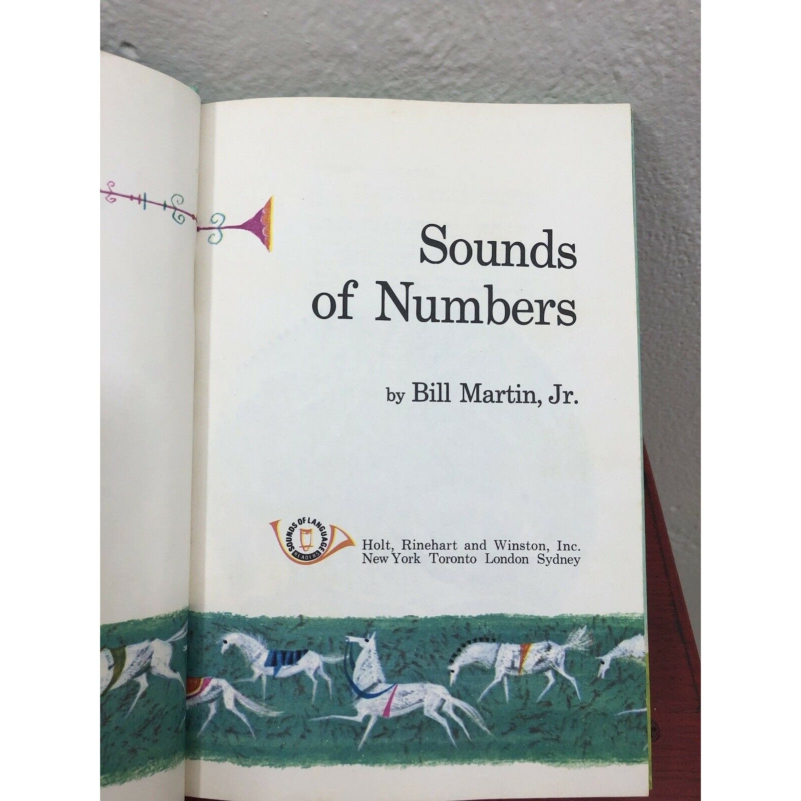 1966 Sounds of Numbers Reader Textbook Primer by Bill Martin Jr Book ...
