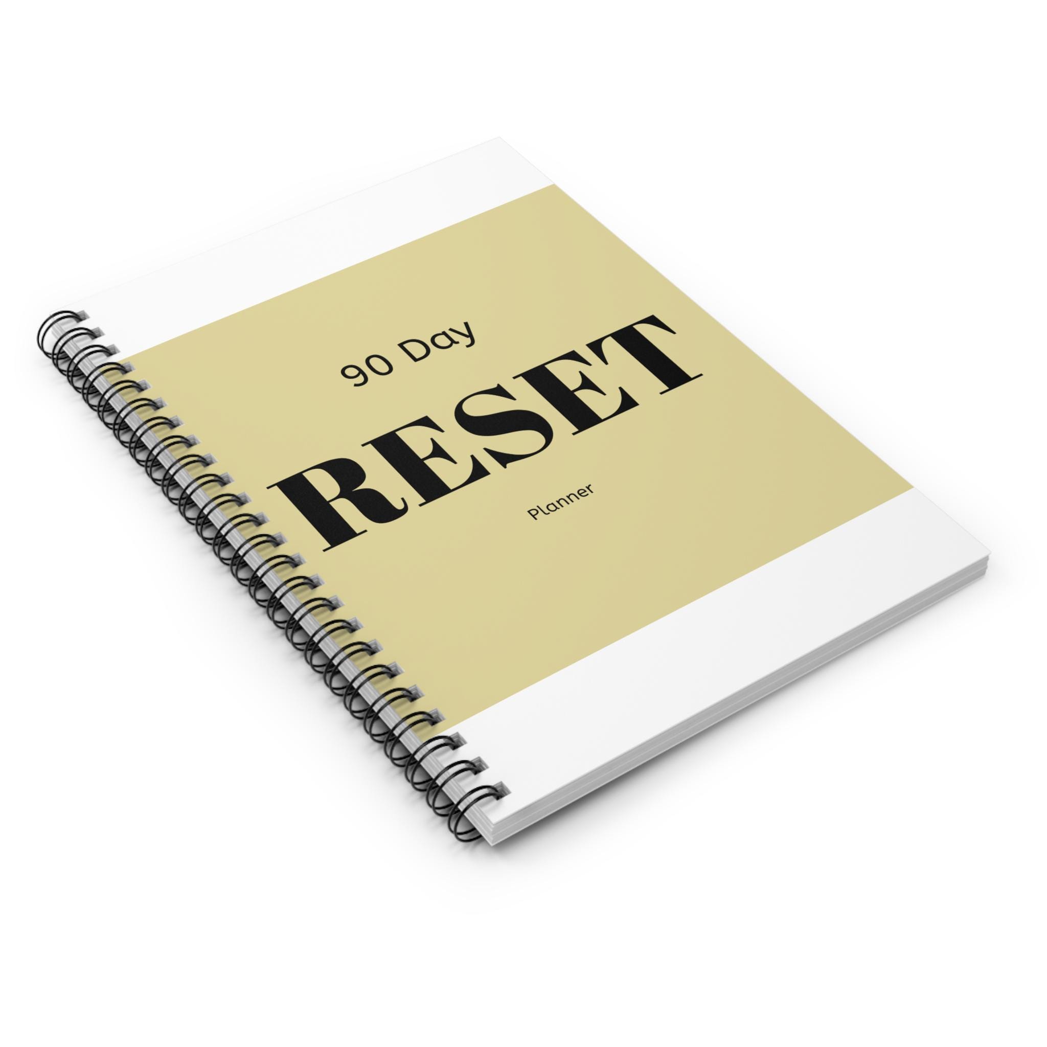 90 Day Reset Planner - 3 Month Goal Journal, Minimalist Productivity ...