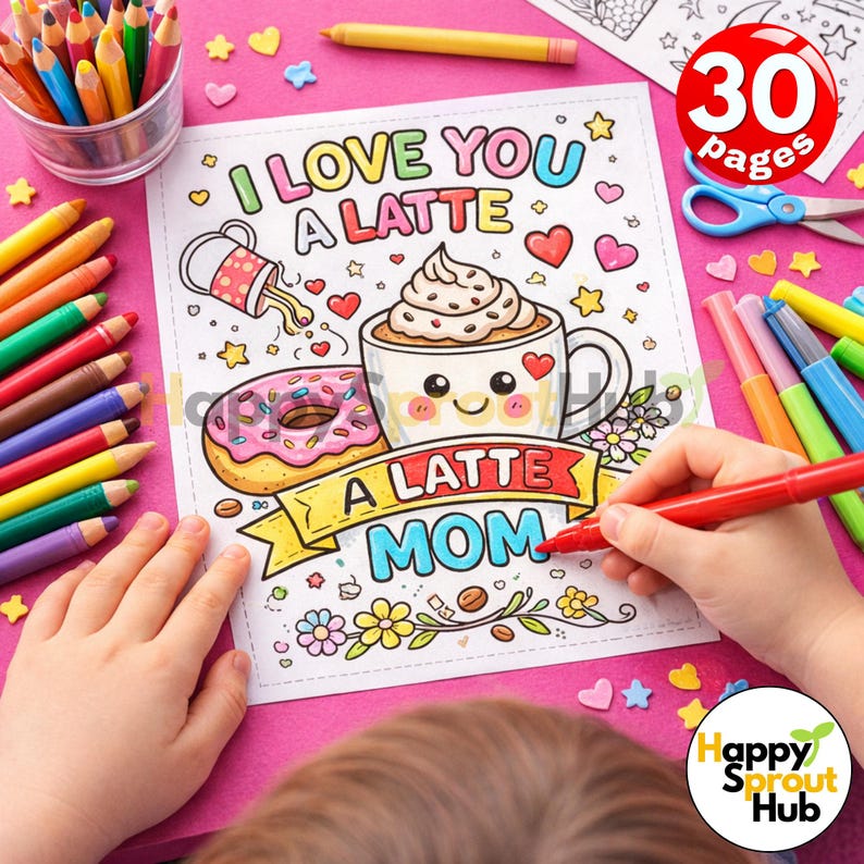 Mother's Day 2026 Coloring Pages: Mom Stepmom Grandma Aunt Inclusive - Etsy