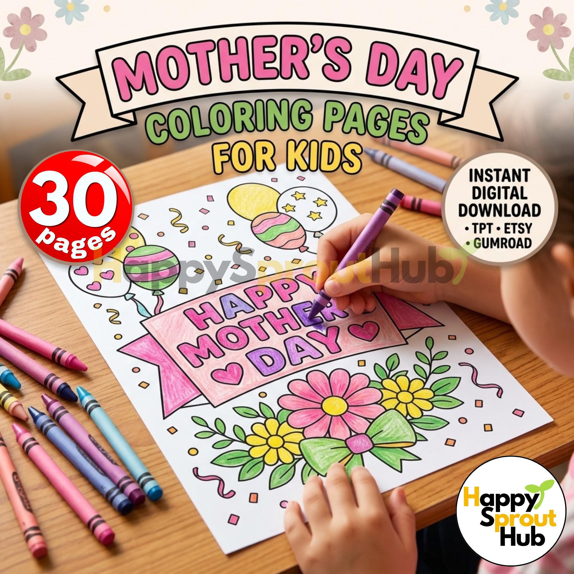 Mother's Day 2026 Coloring Pages: Mom Stepmom Grandma Aunt Inclusive - Etsy