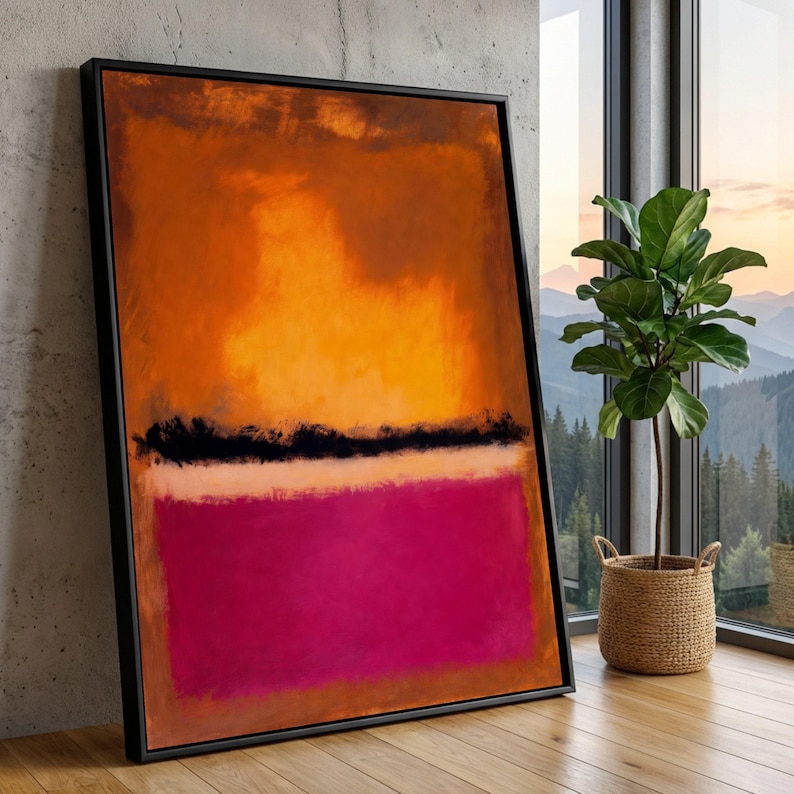 Mark Rothko – No.61 Rust and Blue (1953) Canvas Print | Abstract Color ...